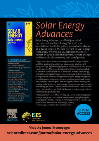 Solar Energy Advances | ISES
